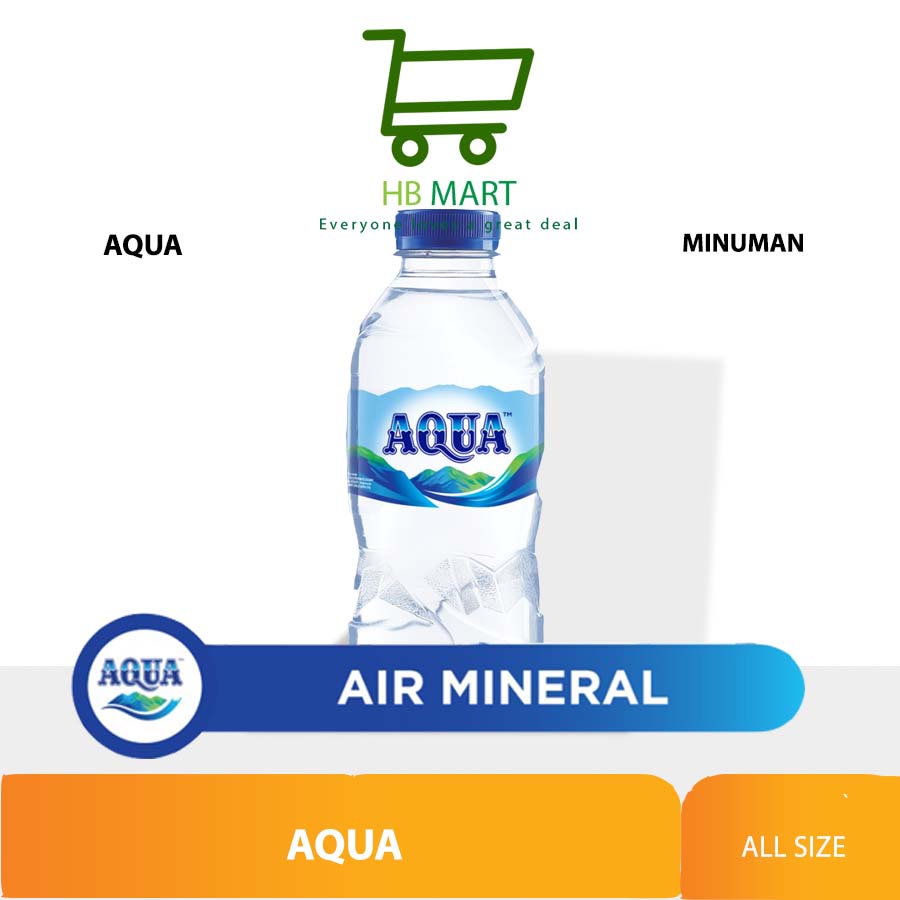 Jual MINUMAN AIR MINERAL AQUA BOTOL 330ML | Shopee Indonesia