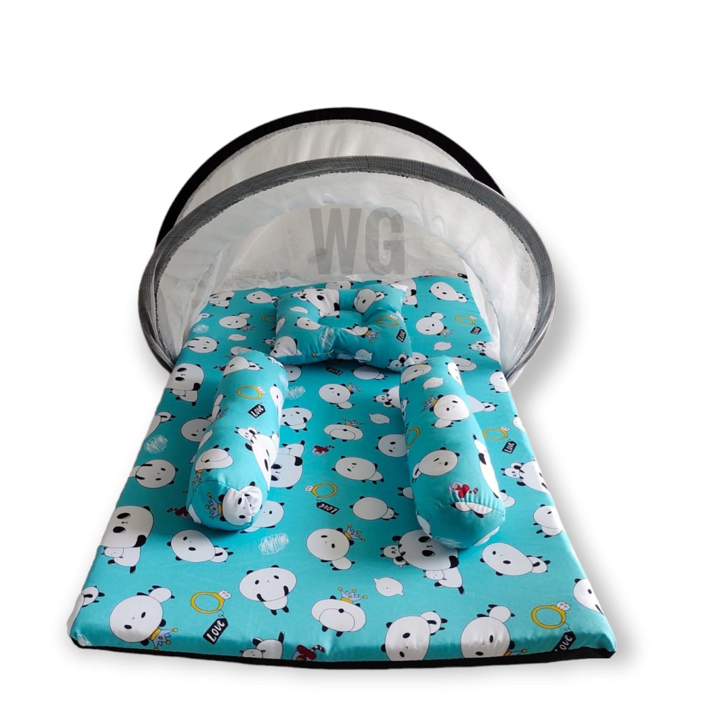 Jual Kasur bayi premium model kelambu bisa dilepas plus bantal guling ...
