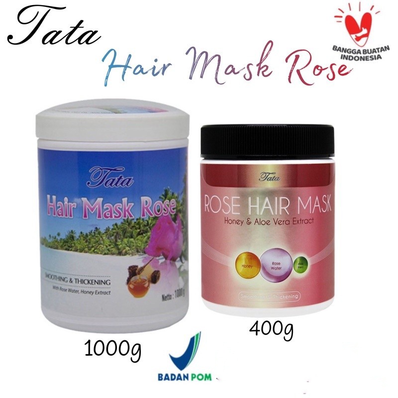 Jual Tata Hair Mask rose & Masker Rambut 1000gram (paket) | Shopee ...