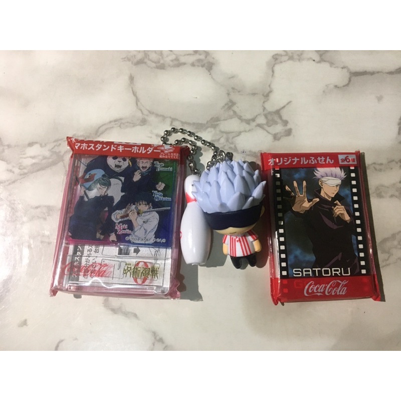 Jual [BOOKED] Stand phone, sticky note jujutsu kaisen x coca cola ...