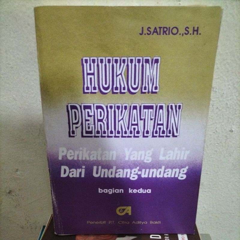 Jual hukum perikatan by satrio.s.h. | Shopee Indonesia