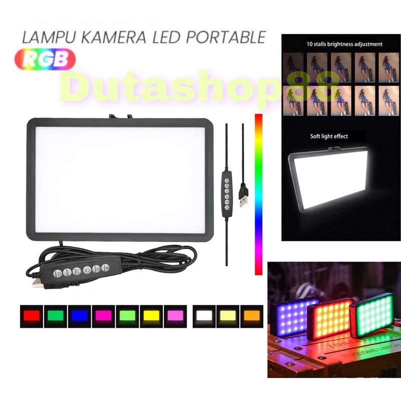 Jual LAMPU LED R&B KOTAK PHOTO STUDIO LED PORTABLE | Shopee Indonesia