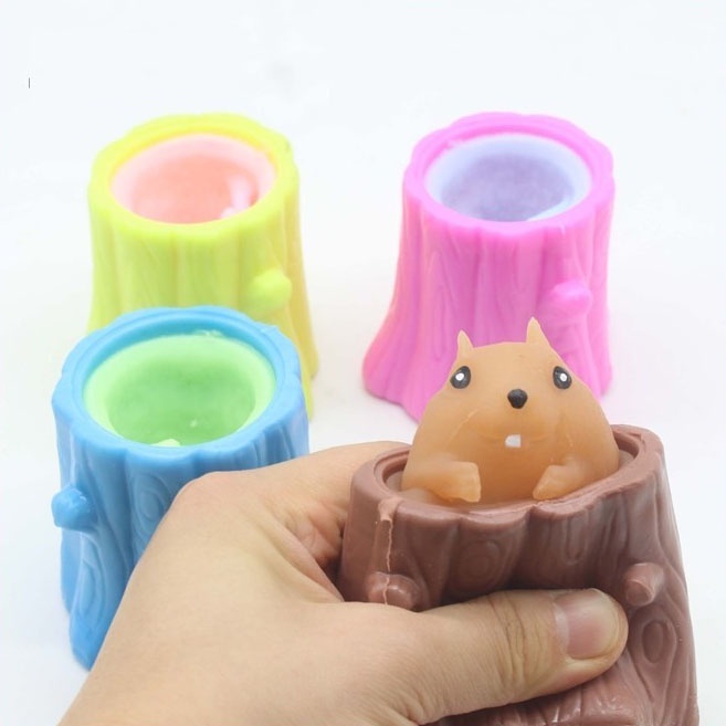 Jual Mainan Squishy Tupai Karet / POP UP Tupai Karet Silikon Squeeze ...
