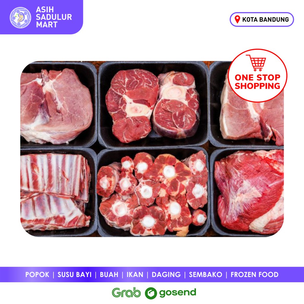Jual Daging Sapi Fresh 500gr Has Rendang Iga Sangkel Sengkel Buntut ...