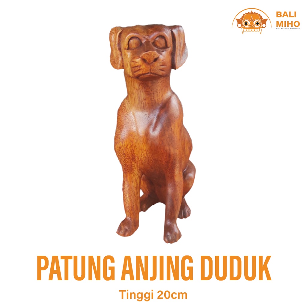 Jual Patung Anjing Manis 20 cm - Patung Anjing - Pajangan Kayu ...