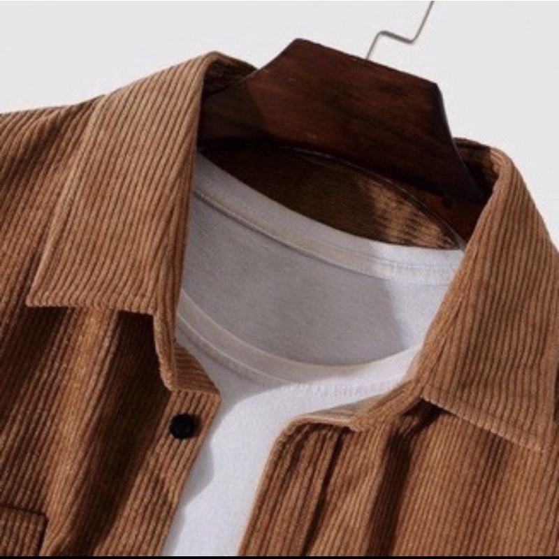 Jual STREET ID Kemeja Corduroy Polos Pria Lengan Panjang All Variant ...