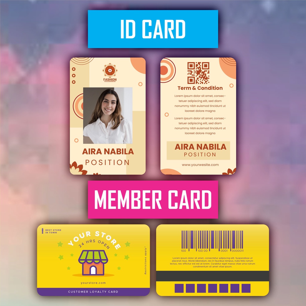 Jual cetak ID CARD LASER CUSTOM Anti luntur bahan pvc tebal 0.78mm ...