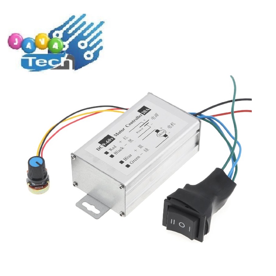 Jual Motor Speed Control Light Dimmer Adjustable PWM DC 9 - 60V 20A ...