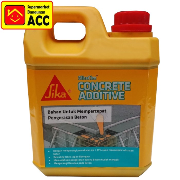 Jual SIKA Sikacim Concrete Additive Bahan Campuran Pengeras Beton ...