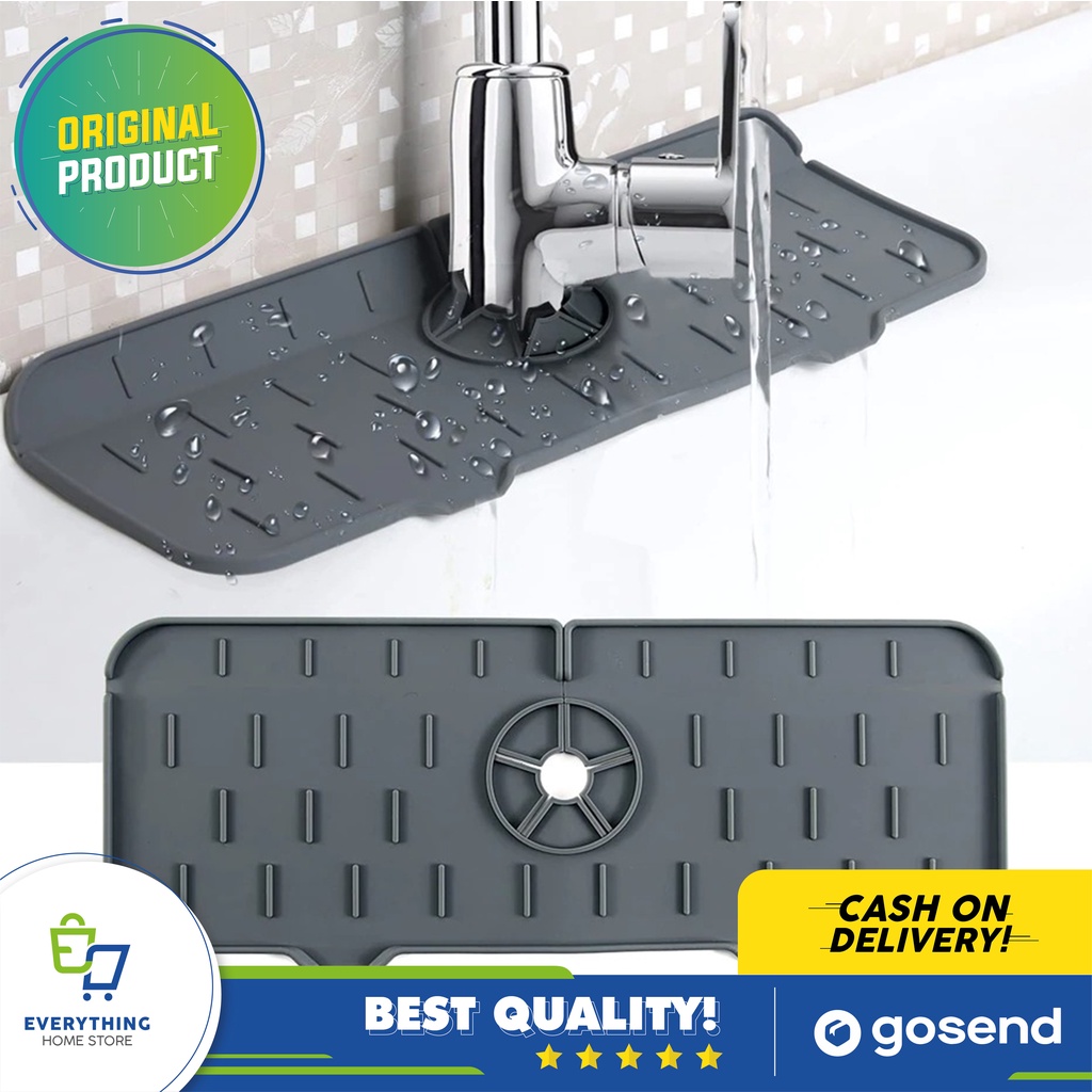 Jual Kitchen Silicone Faucet Absorbent Mat Sink Splash Guard For ...