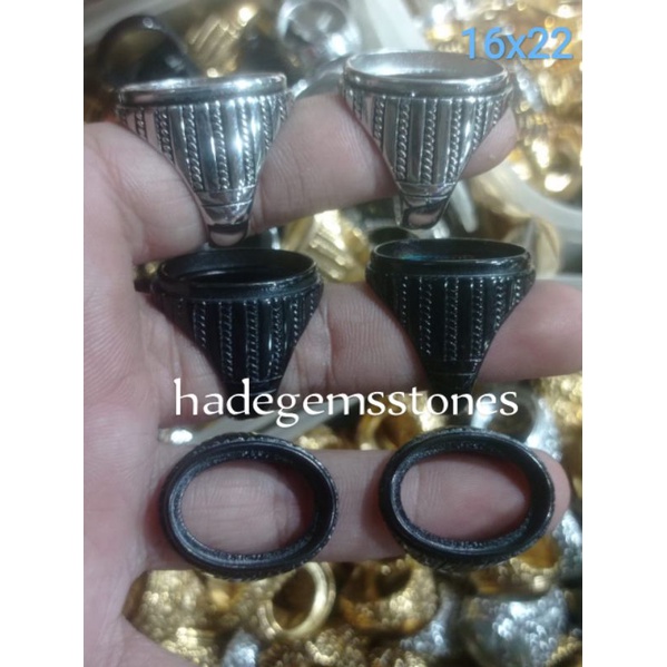 Jual ring emban titanium super kualitas dim 16x22 | Shopee Indonesia