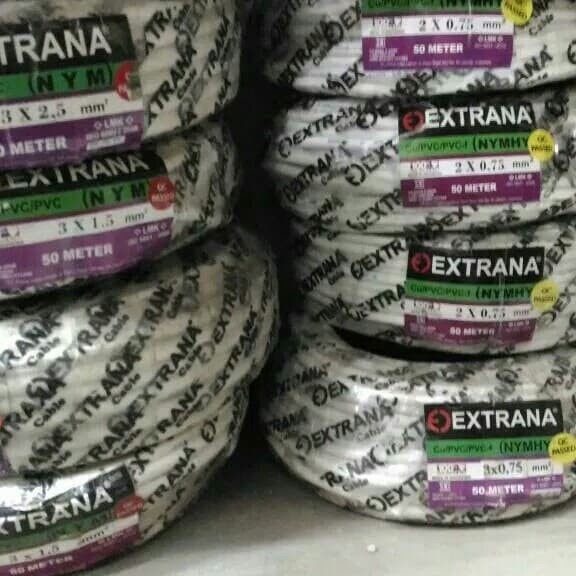Jual Nym 2X2,5 Extrana / Extrana Nym 2X2,5Mm Bahan Tembaga 1Roll ...