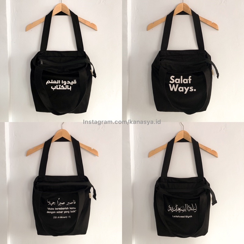 Jual Request Text | Custom Tulisan Kayra Bag | Totebag Kajian | Totebag ...
