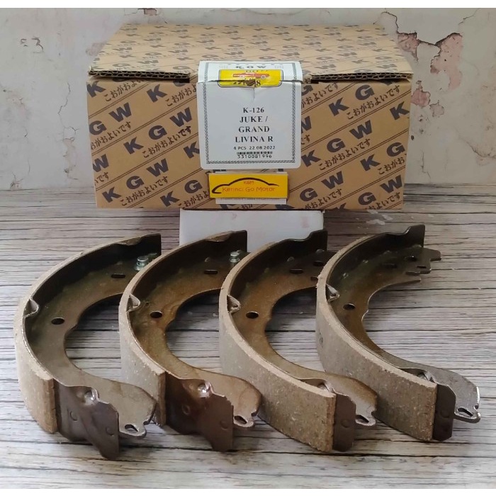 Jual BRAKE SHOE KAMPAS REM BELAKANG NISSAN GRAND LIVINA KGW K-126 | Shopee Indonesia