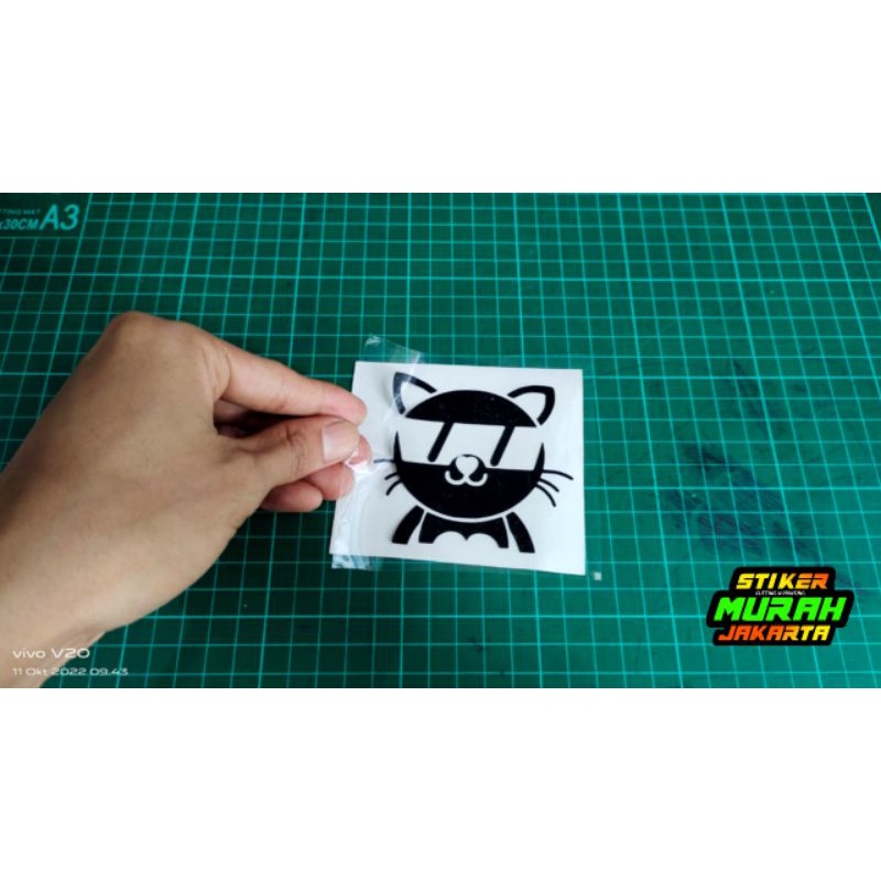 Jual STIKER KUCING JDM STICKER CUTTING TRANSPARAN LOGO DLL | Shopee ...