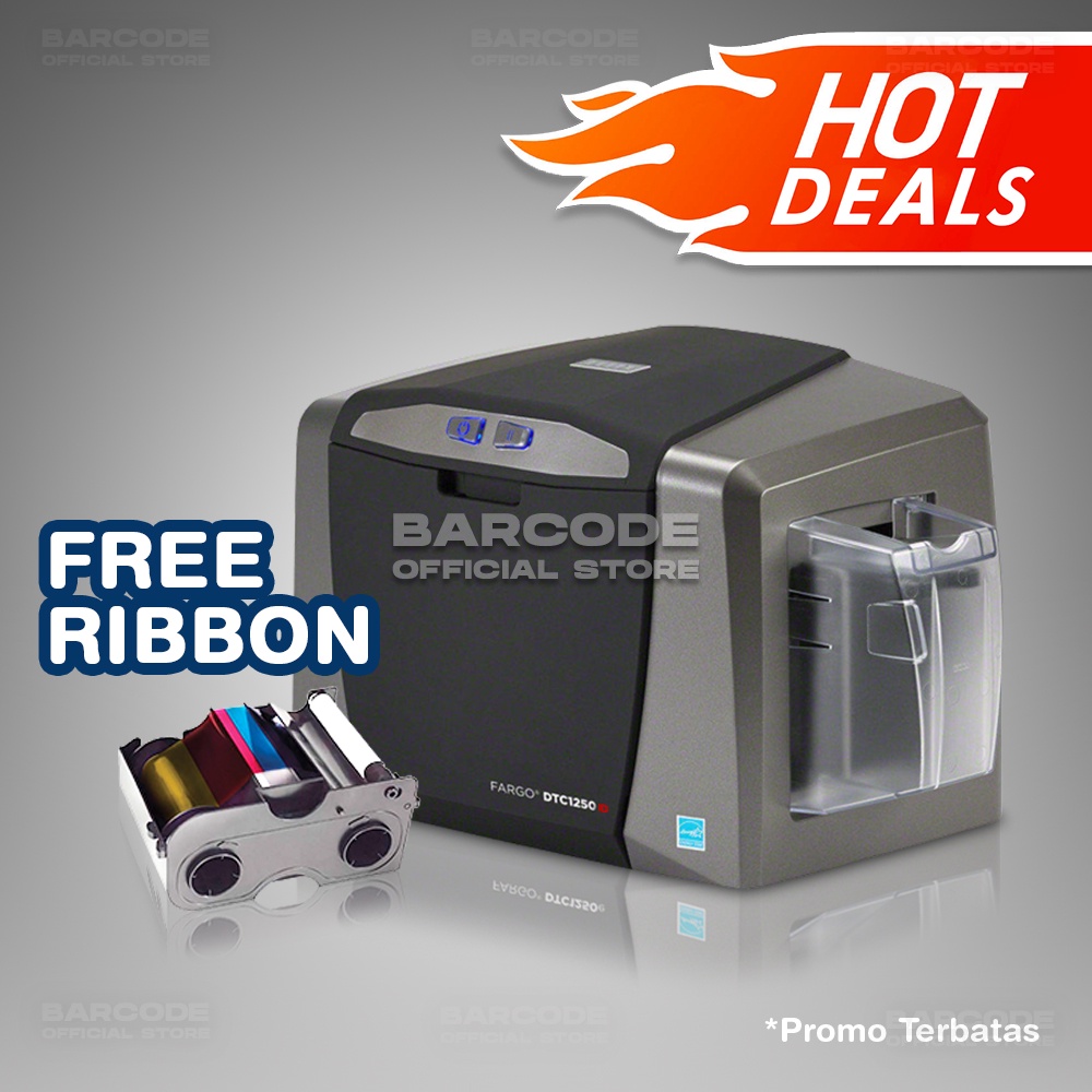 Jual Paket Fargo DTC1250ID Printer Cetak Kartu ID Card + Ribbon Color ...