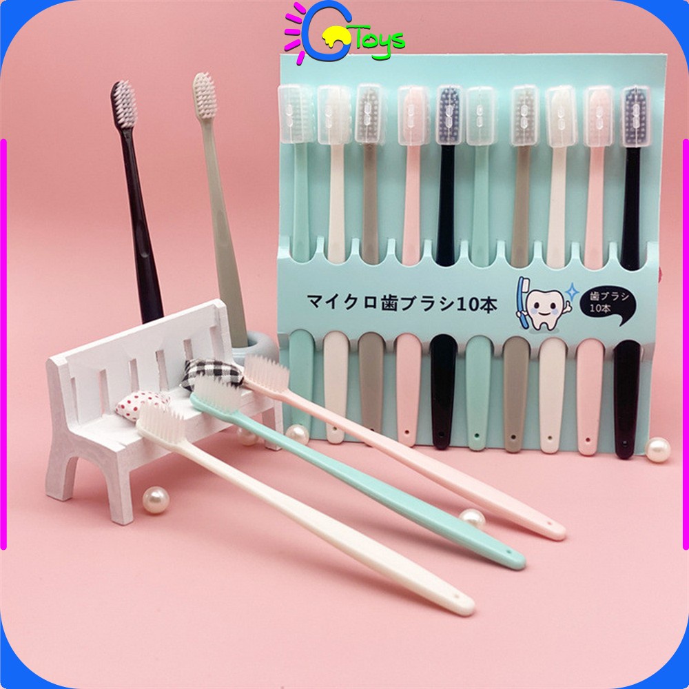 Jual CR-C676 Sikat Gigi Dewasa 1 SET ISI 10 PCS / Sikat Gigi Nano Tech ...