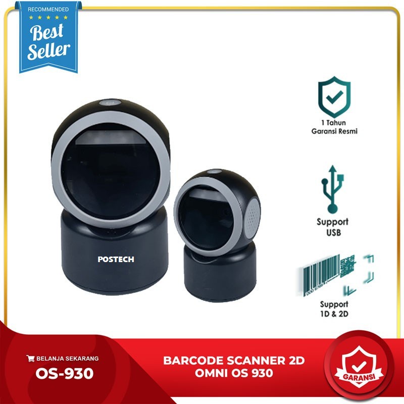 Jual BARCODE SCANNER OMNI IWARE OS930 OS 930 1D / 2D QR CODE-E-FAKTUR USB | Shopee Indonesia