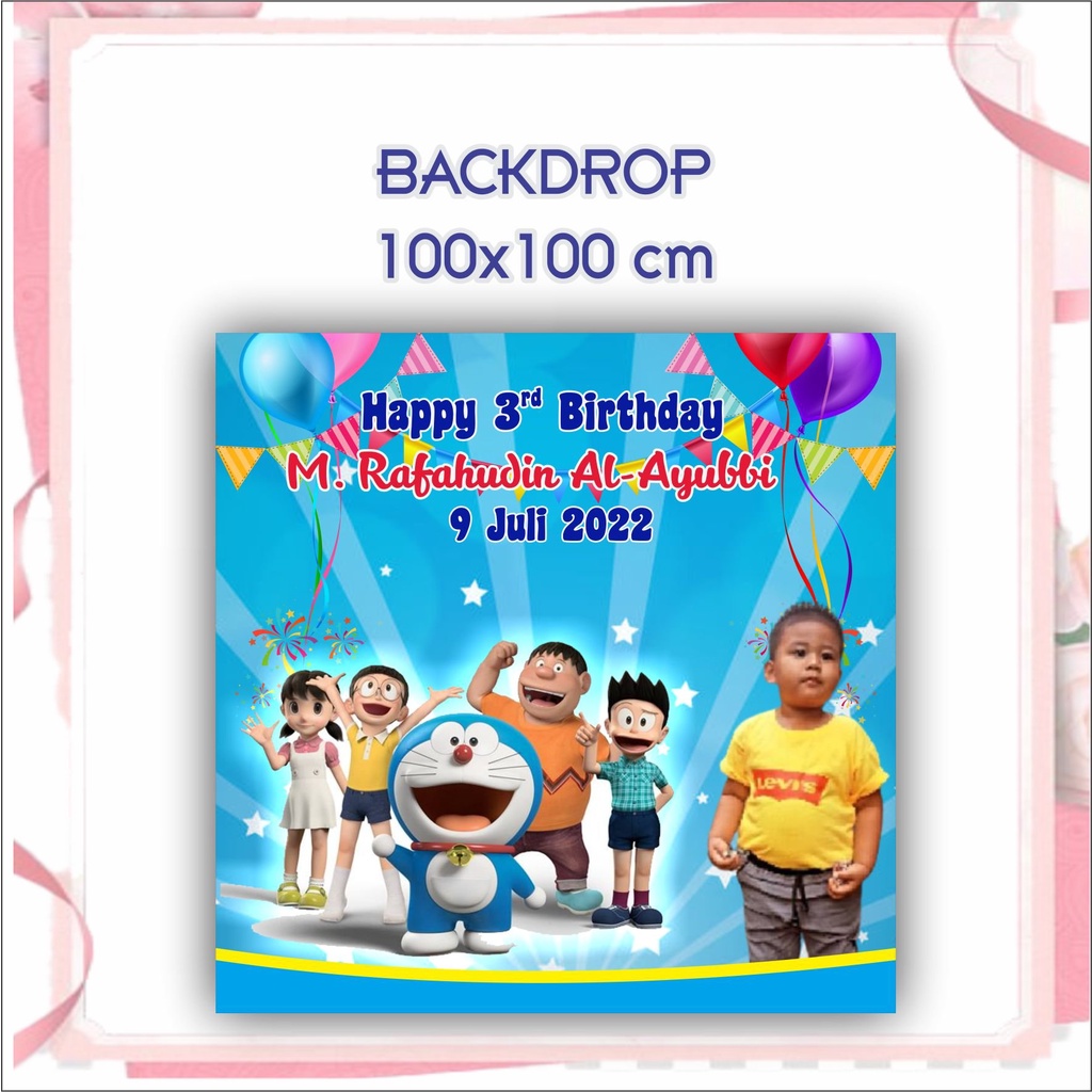 Jual iskstore CUSTOM BACKDROP SPANDUK CUSTOM Ultah Anak FROZEN 1x1 ...