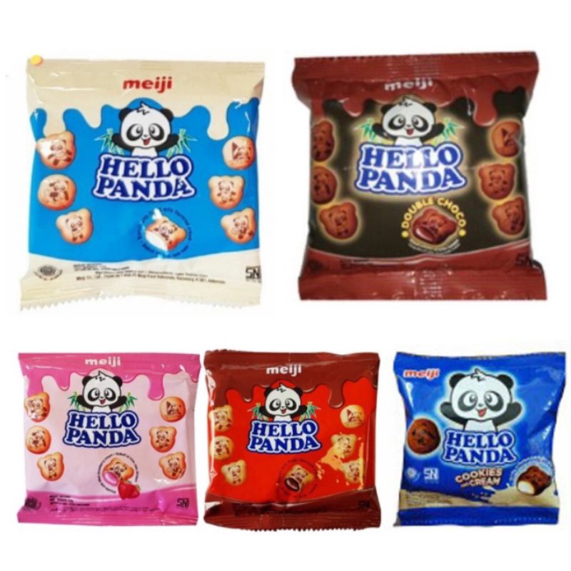 Jual Hello Panda Meiji Biskuit 10gram X 10 All Varian Rasa Cookies ...