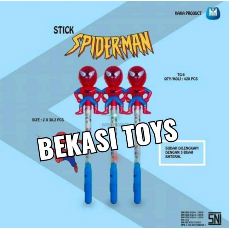 Jual Mainan Anak Stick Led Karakter ( Spiderman ) | Shopee Indonesia