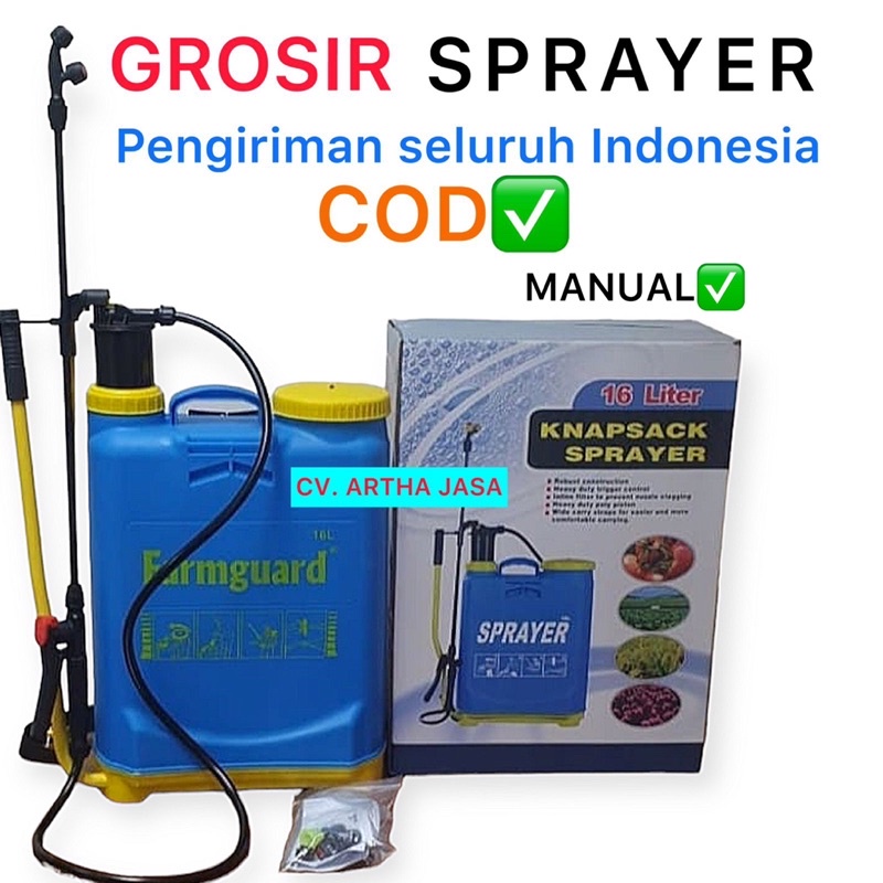 Jual Alat semprot pertanian hama desinfektan sprayer semprotan 16 L farmguard farmland manual ...