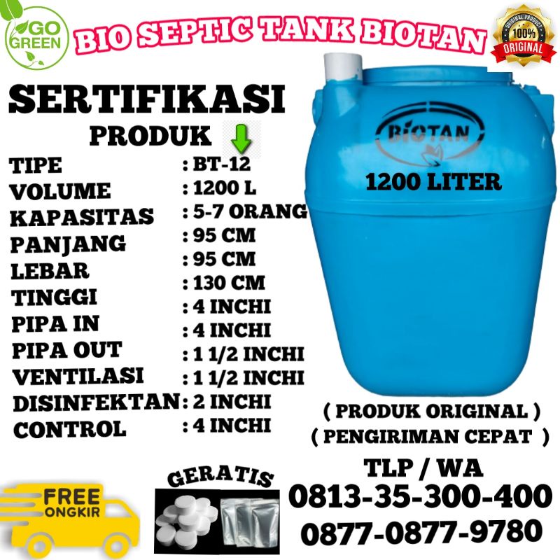 Jual biotech Septic tank bio, sepiteng, septictank, biotank, biotan ...