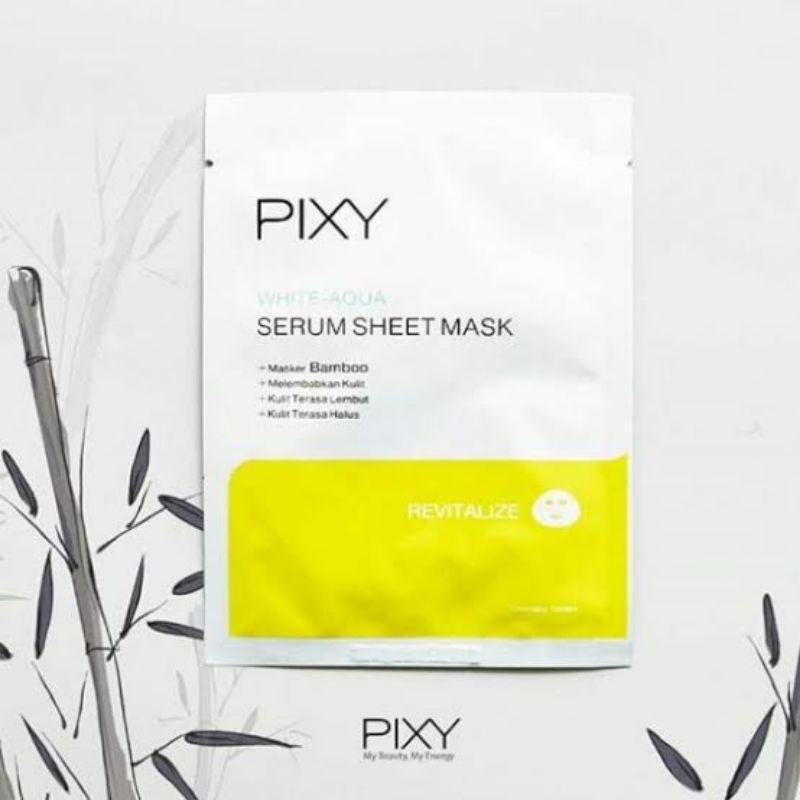 Jual Pixy Serum Sheet Mask WHITE AQUA ( Masker Serum Wajah ) | Shopee ...
