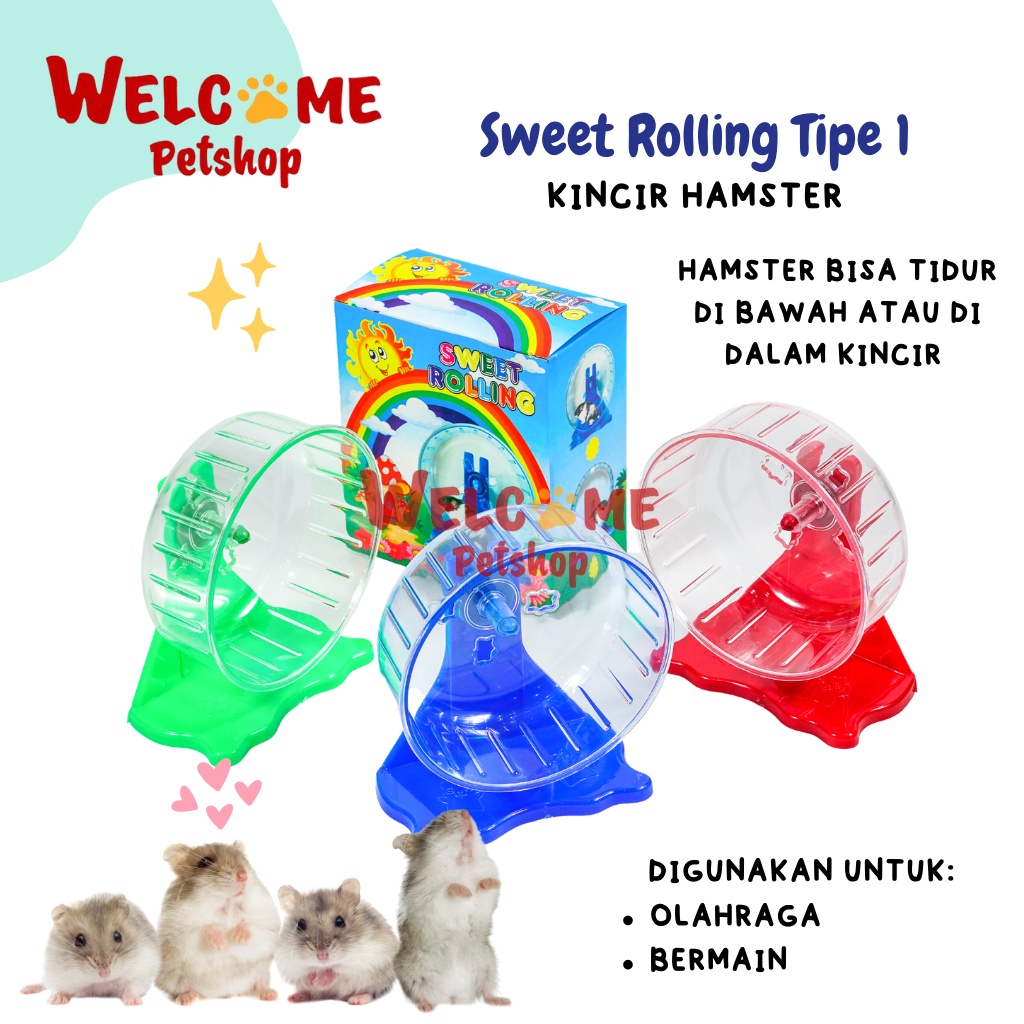 Jual Sweet Rolling No.1 / Mainan Kincir Hamster Roda | Shopee Indonesia
