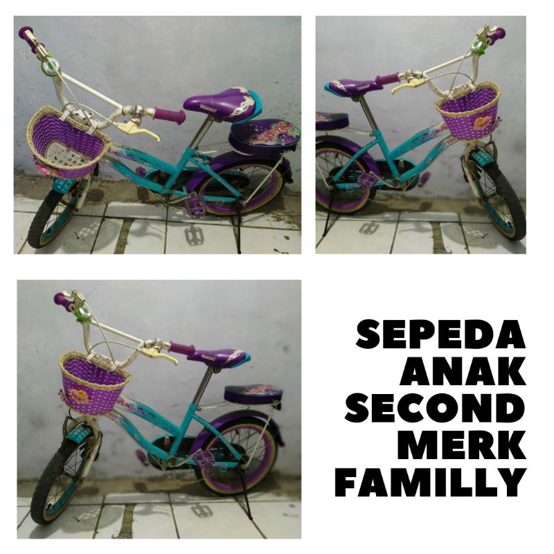 Jual sepeda second merk family original ukuran 16 inc | Shopee Indonesia