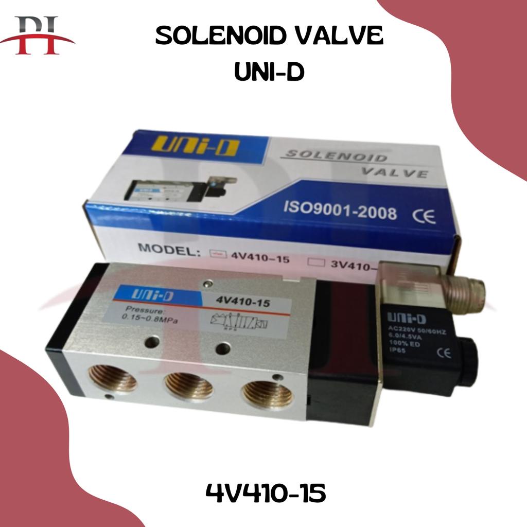 Jual Solenoid valve pneumatic UNI-D 4V410-15 | Shopee Indonesia