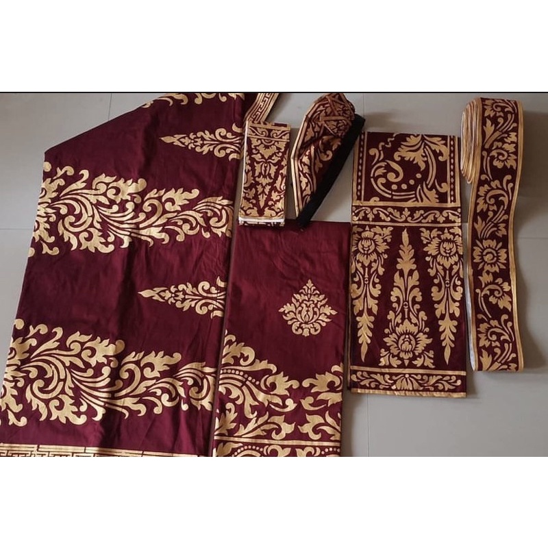 Jual Set kancut, tapih, umpal, selendang,udeng Prada bali/ Kain wedding ...