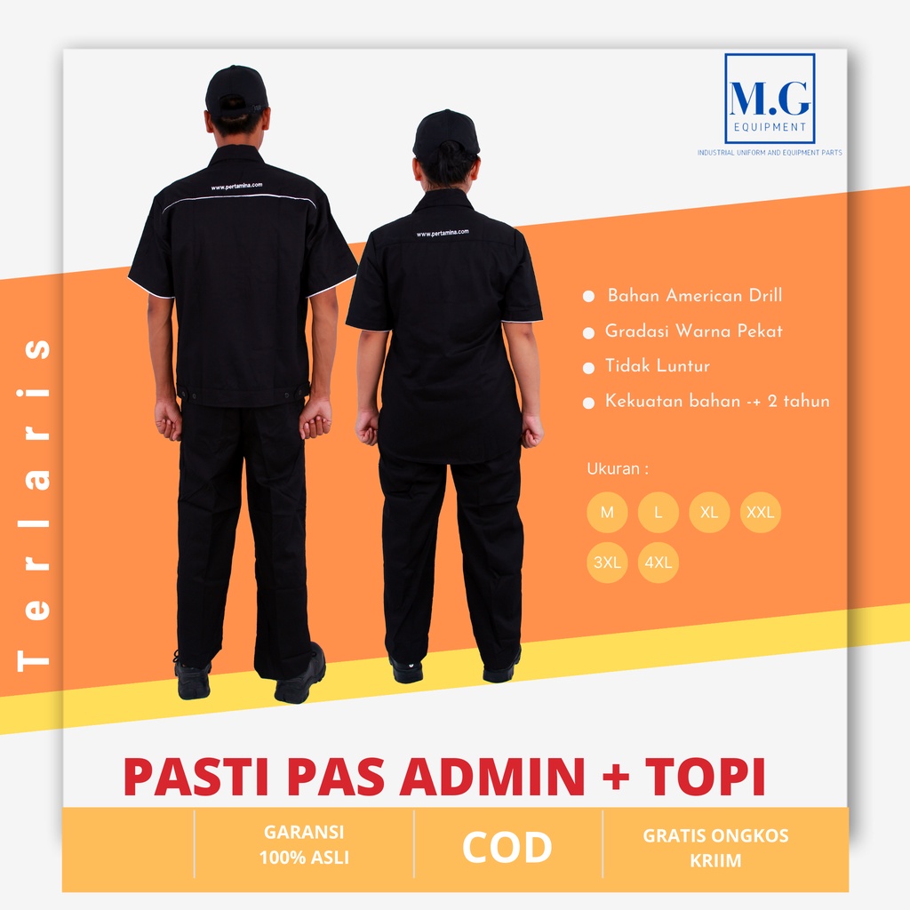 Jual Seragam spbu pertamina pasti pas operator , pengawas, ob, teknisi ...