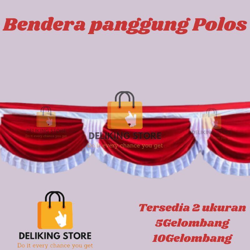 Jual Bendera panjang bendera gelombang background Bendera polos Bendera ...