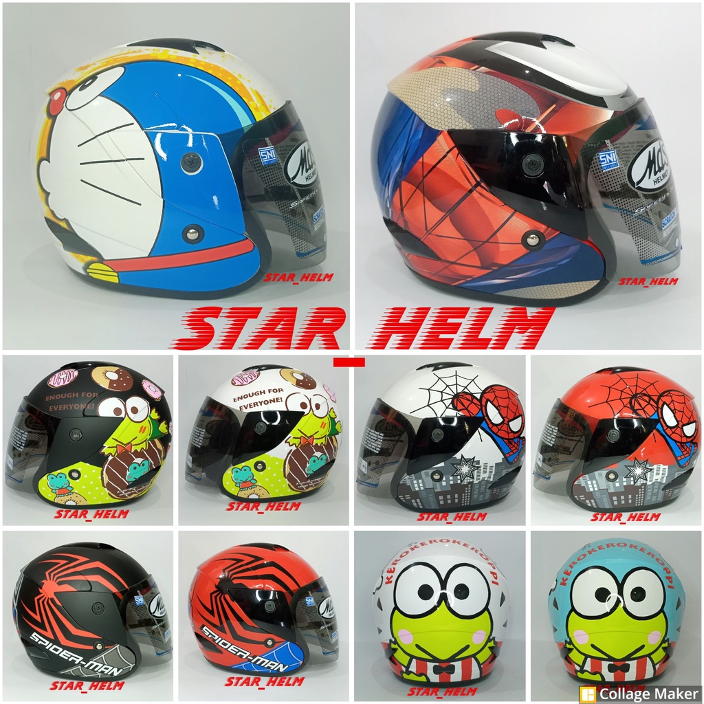 Jual HELM ANAK MDS - HELM ANAK MDS R3 JUNIOR - HELM ANAK SPIDERMAN ...