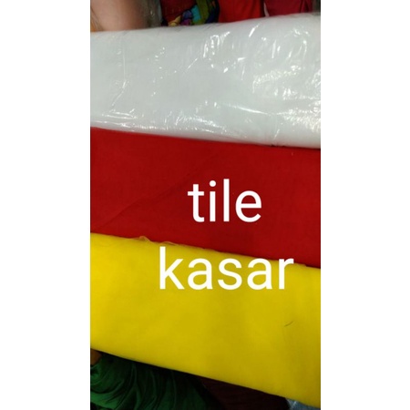 Jual kain tile kasar bidang lebar kain 130cm dan tile kasar pengeras ...