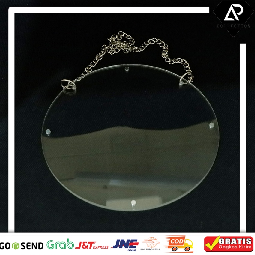 Jual Frame Rantai Akrilik Bingkai Foto Bulat Diameter 20cm Photo Holder ...