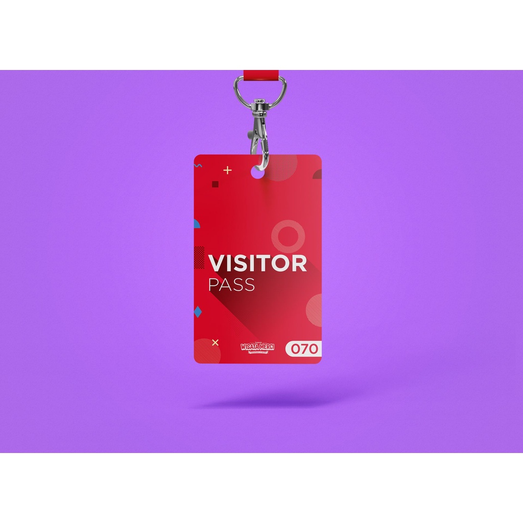 Jual Cetak Visitor Card / kartu visitor bahan PVC tebal premium ...