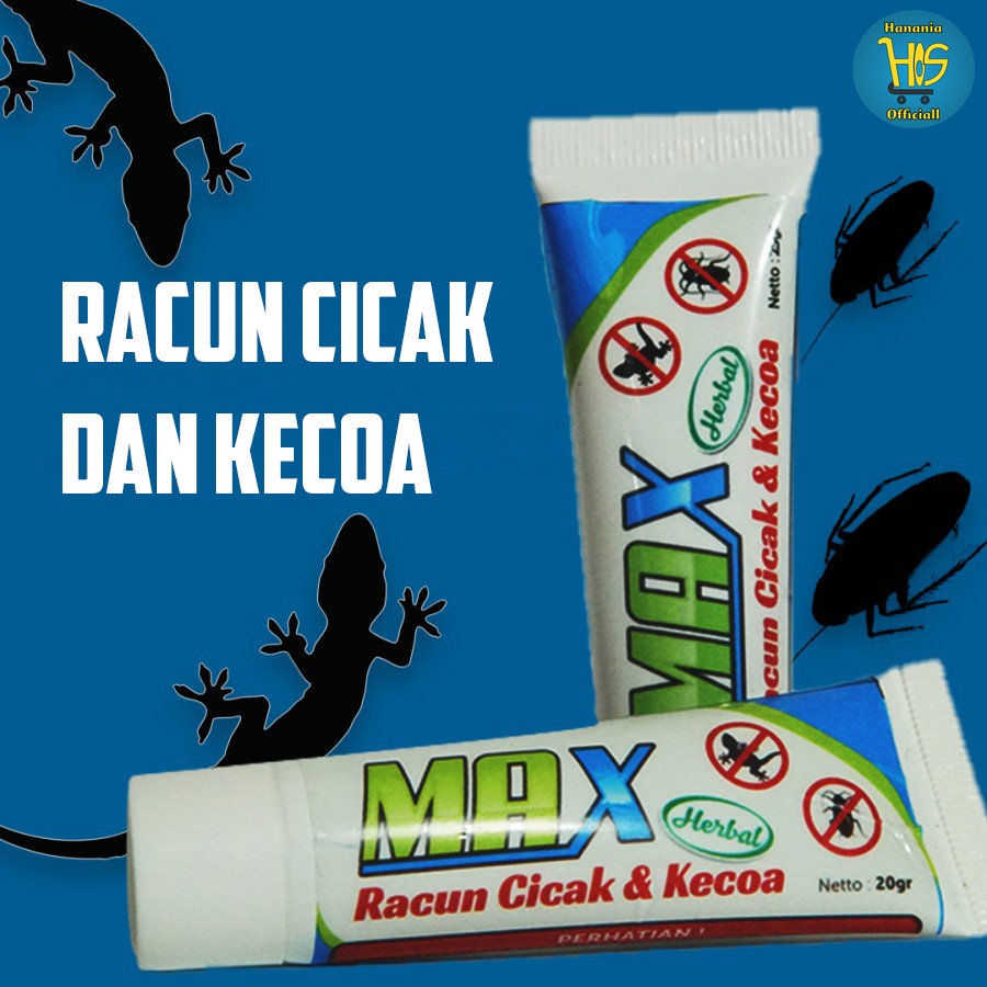 Jual Racun Cicak Max Herbal Pembasmi Cicak Dan Kecoa Ampuh Membasmi ...