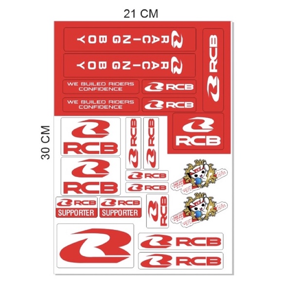 Jual STIKER CUTTING LOGO RCB RACING BOY | Shopee Indonesia