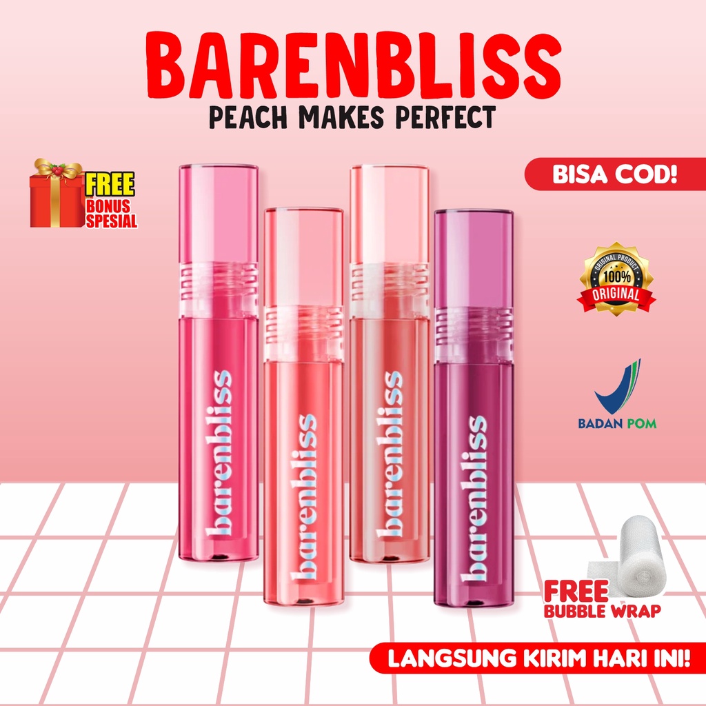 Jual BNB barenbliss Peach Makes Perfect Lip Tint Korea 3ML | Glossy | Tahan Lama 24 Jam | Shopee ...