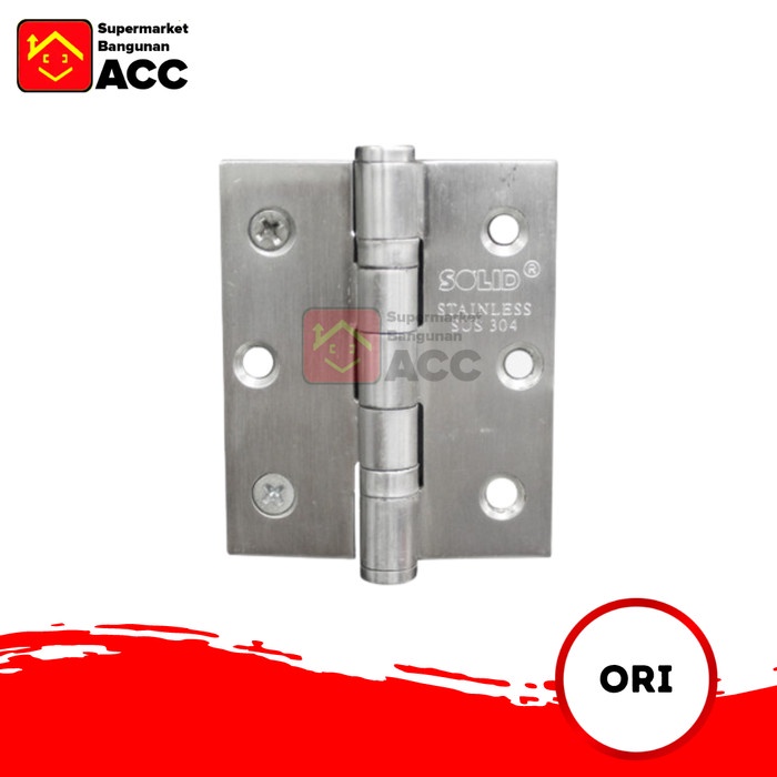 Jual SOLID Engsel EK 06 3x2.5x2 (2BB) US32D/ Engsel Ball Bearing ...