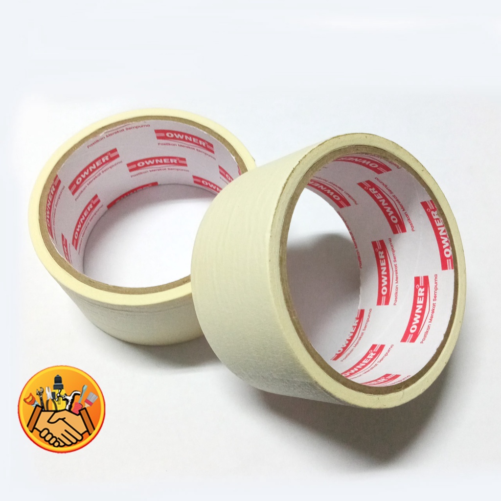 Jual LAKBAN KERTAS MASKING TAPE 2 inch 48 MM x 12 METER penanda ...