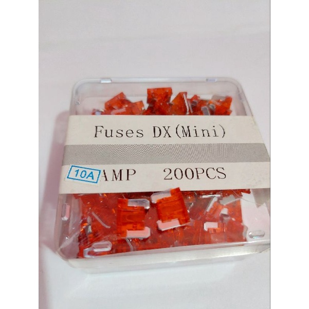 Jual SIKRINGA MICRO MINI DX 10A MOTOR MOBIL FUSES DX MINI TERKECIL 10A ...