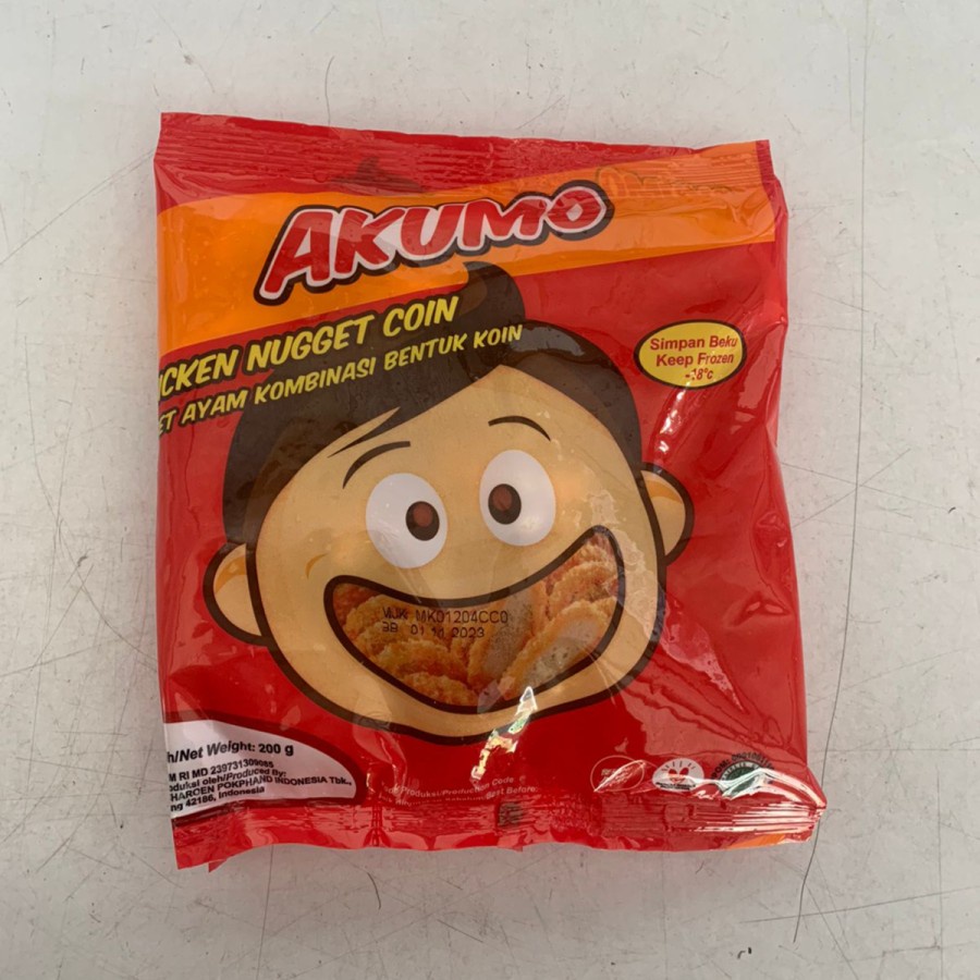 Jual AKUMO Nugget Coin 200gr /Nugget /AyamTepung /Frozenfood /Nugget ...
