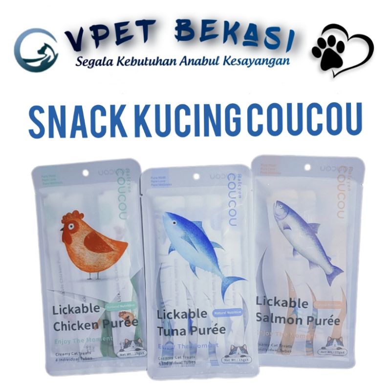 Jual COUCOU Creamy Cat Treats Premium 15g x 4pcs / Snack Cemilan Kucing ...