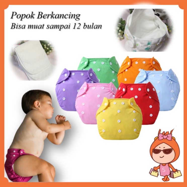 Jual Reseller Welcome - P185 Popok Kain Bayi / Popok Berkancing Dapat ...