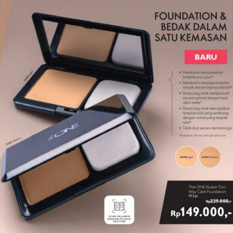 Jual THE ONE ILLUSKIN TWO WAY CAKE FOUNDATION | Shopee Indonesia