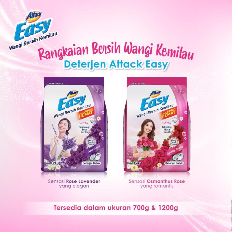 Jual Attack Easy Detergent Powder 1200gr | Shopee Indonesia