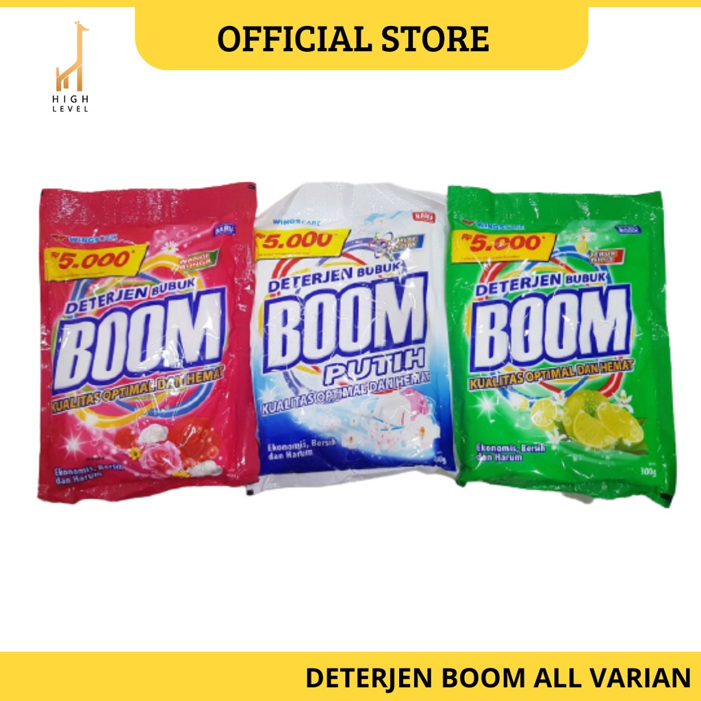 Jual Deterjen Boom Bubuk 300 gr Hijau Putih Merah | Shopee Indonesia